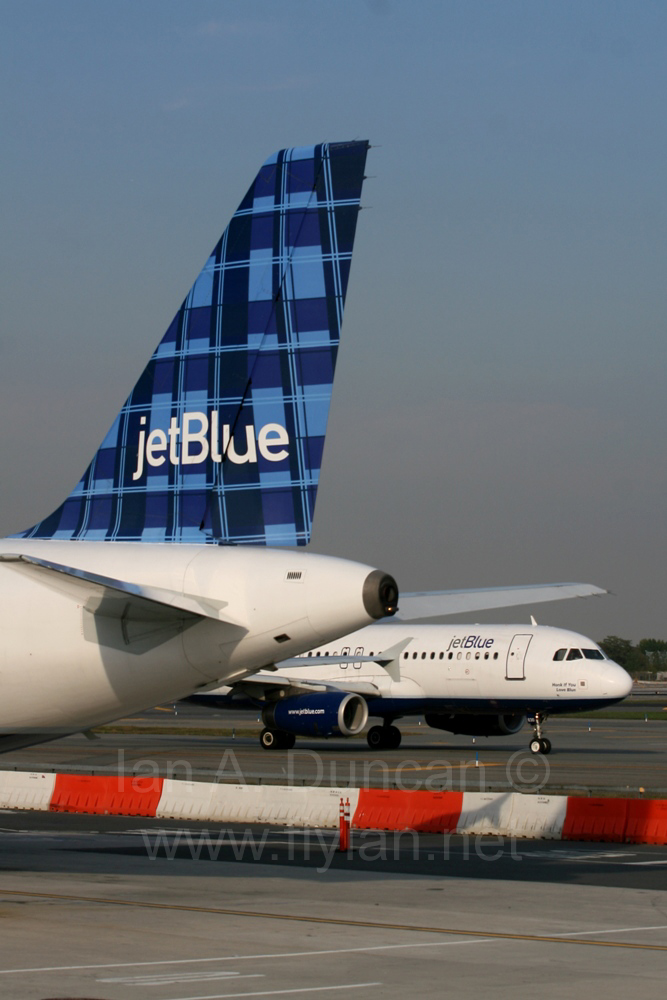 JetBlue tartan tail
